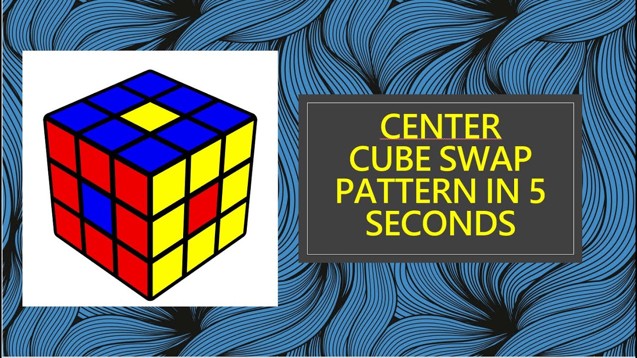 How to make Center Cube Swap pattern on 3x3 | c4cubes - YouTube