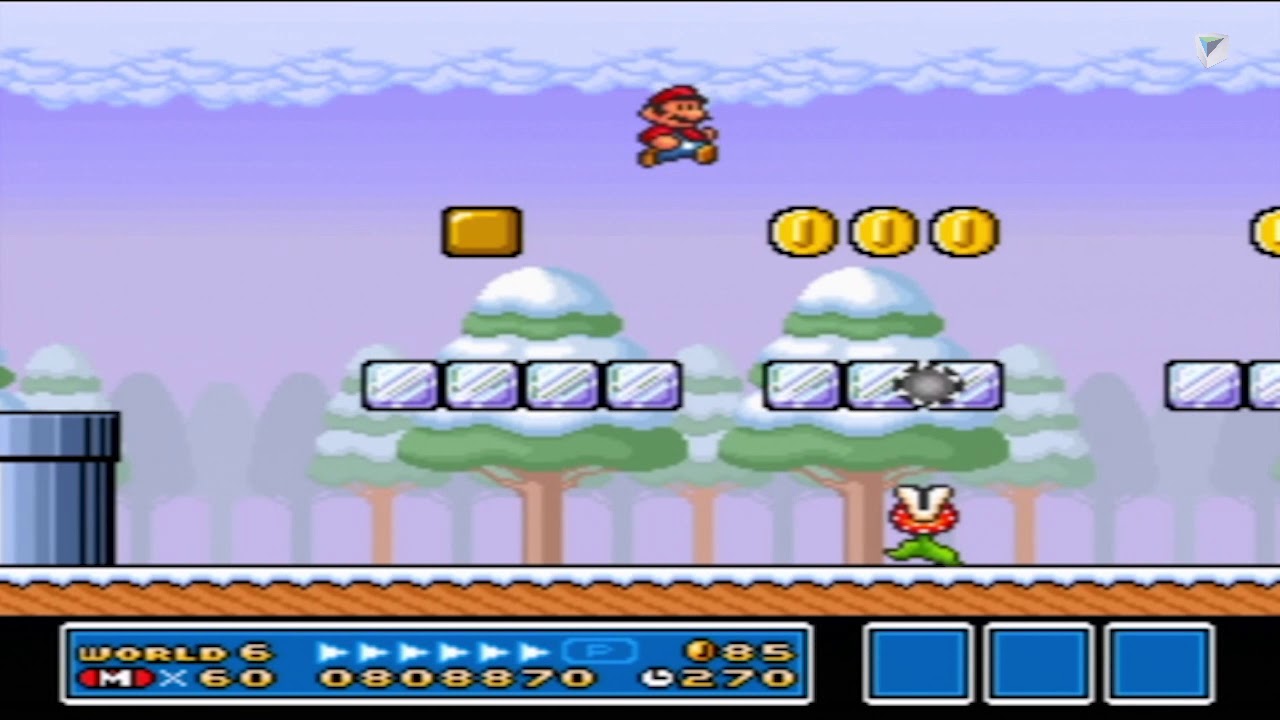 Super Mario Bros 3 All Stars - World 6-1 - YouTube
