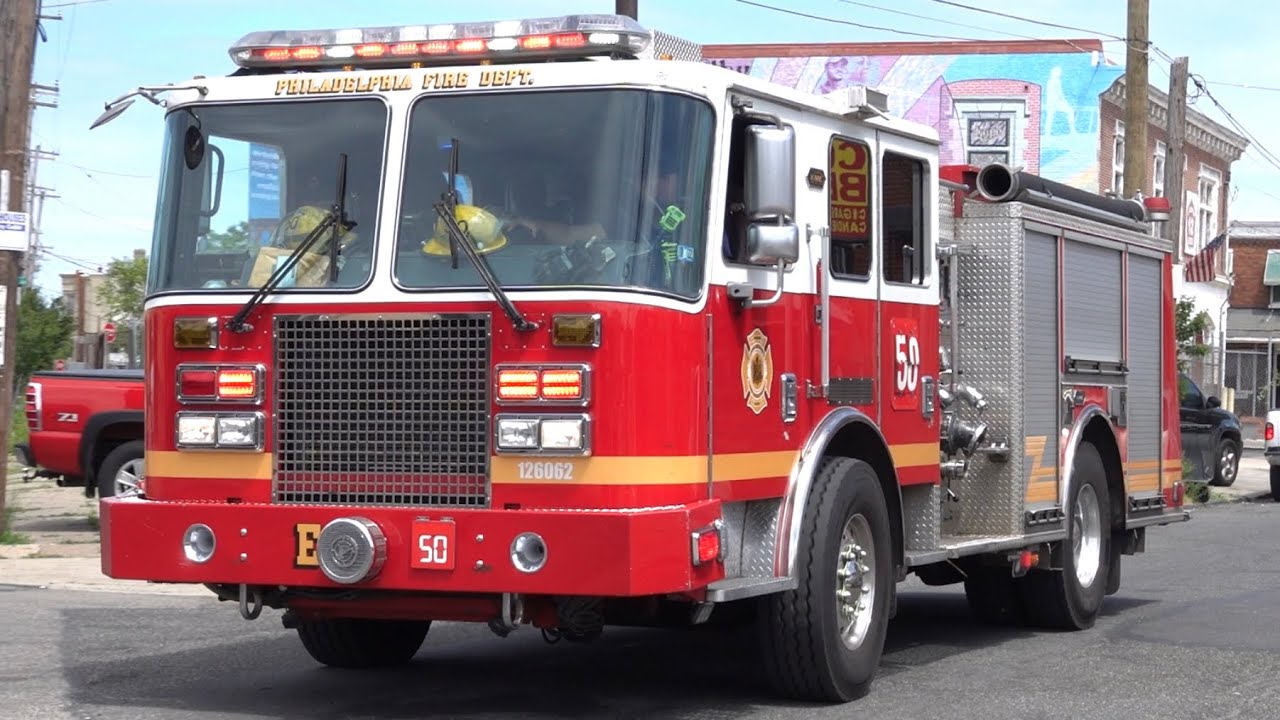 Philadelphia Fire Department Engine 50 Responding 5/24/22 - YouTube