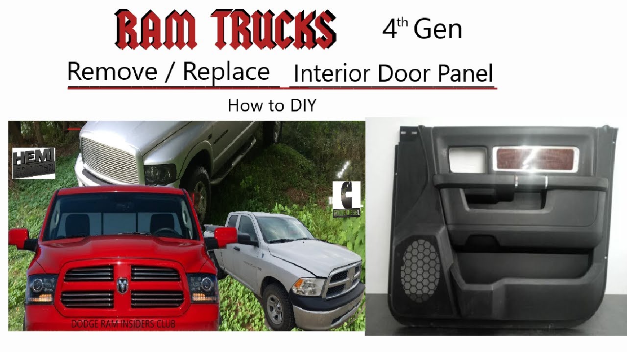Ram 4th Gen Interior Door Panel Removal / Replacement - YouTube
