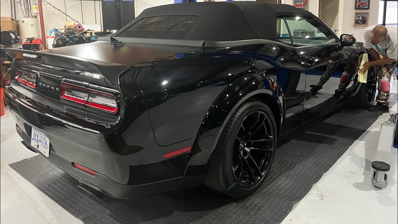 Dodge Hellcat Redeye widebody convertible First look after completion Droptop customs - YouTube