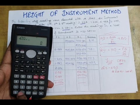 Height of Instrument Method | Levelling | Surveying Engineering | Civil ...