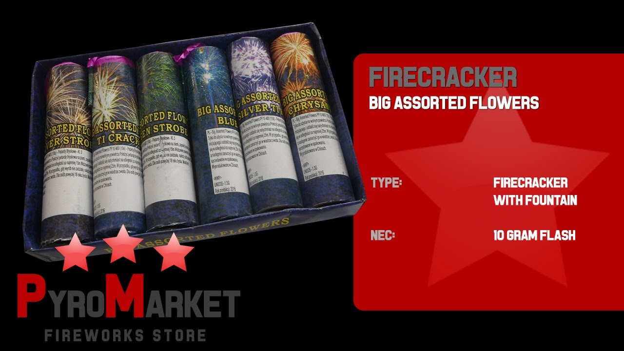 Big Assorted Flowers / Fontänenknaller / Firecracker with Fountain ...