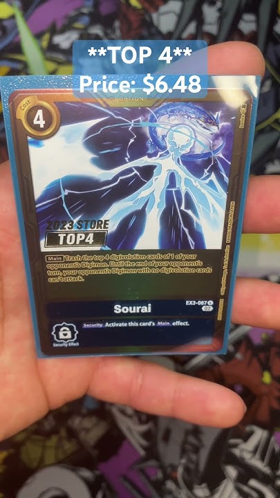Sourai (2023 Store Top 4) EX3-067 #digimoncardgame U - YouTube