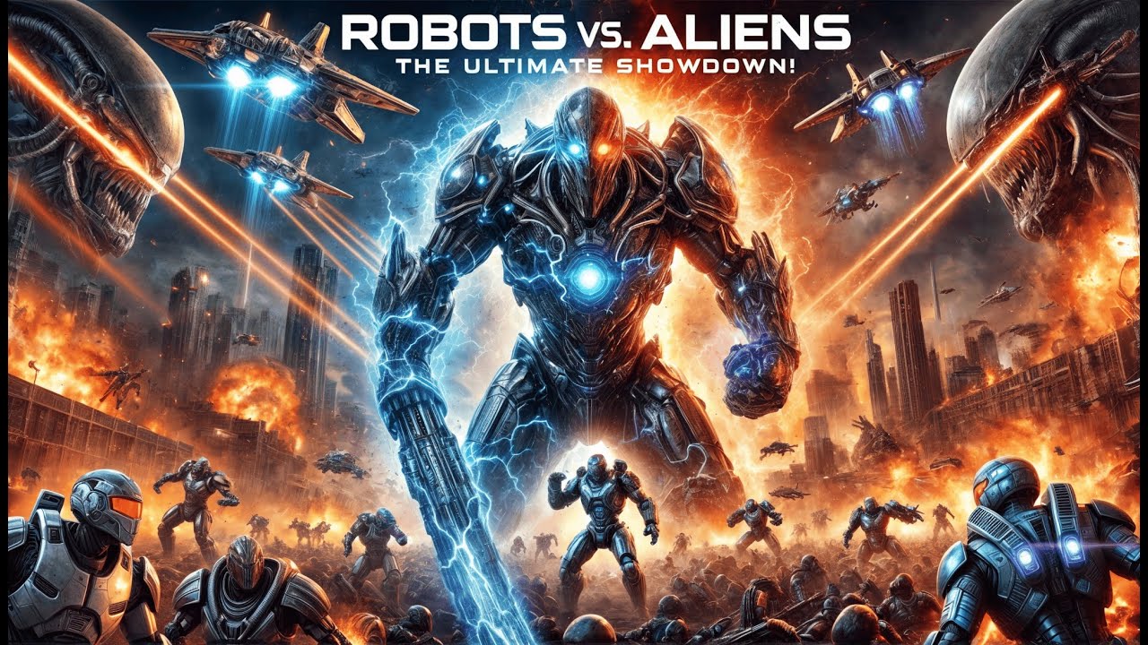 Epic Robots vs. Aliens Showdown: The Ultimate Battle for Humanity! 🤖👽 ...