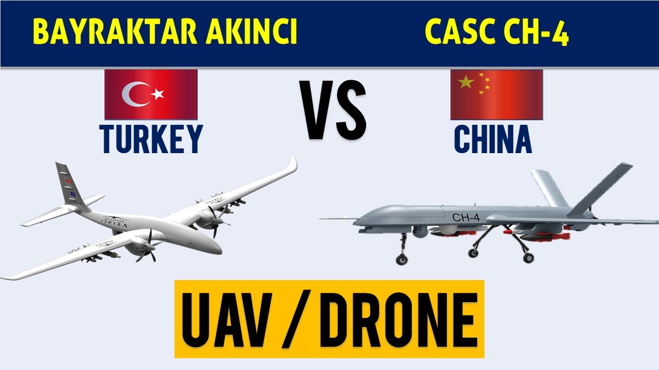 Bayraktar Akinci vs CASC CH-4 UAV / Drone comparison | Turkey vs China Origin - YouTube