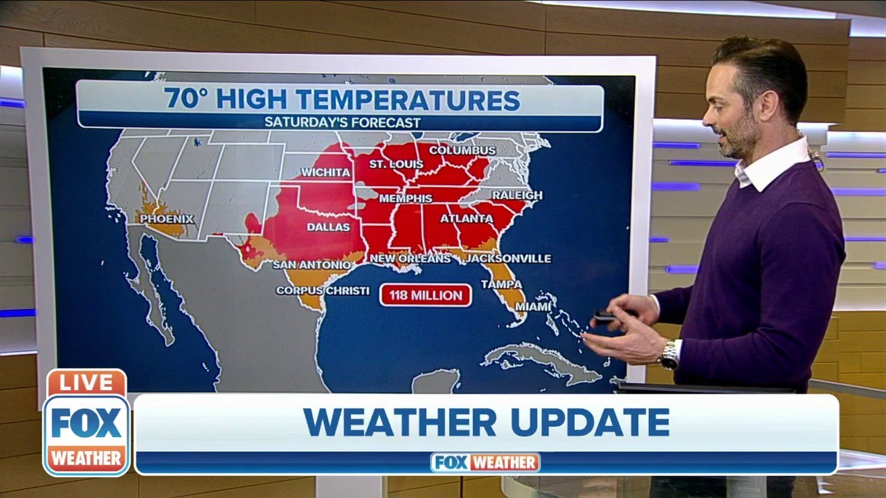 More Than 110 Million In US To See Temps 70 Degrees Or Above Saturday ...