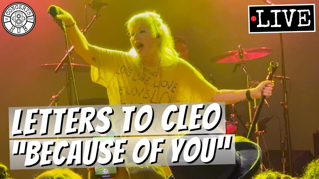 Letters to Cleo "Because of You" LIVE - YouTube