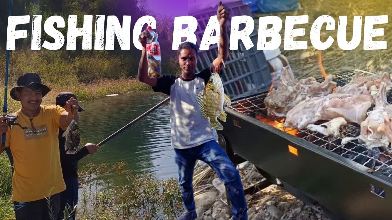 Romania Ma 1st Time Fishing // Fishing with Barbecue(BBQ) At Lake Site ...