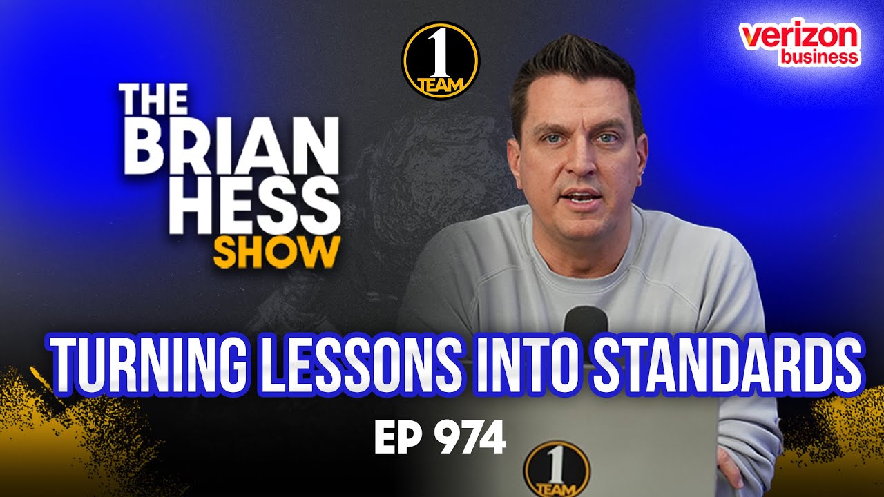 Turning Lessons Into Standards | The Brian Hess Show Episode 974 - YouTube