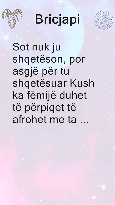 Bricjapi: horoskopi i se e premte 2 Qershor 2023 #short - YouTube