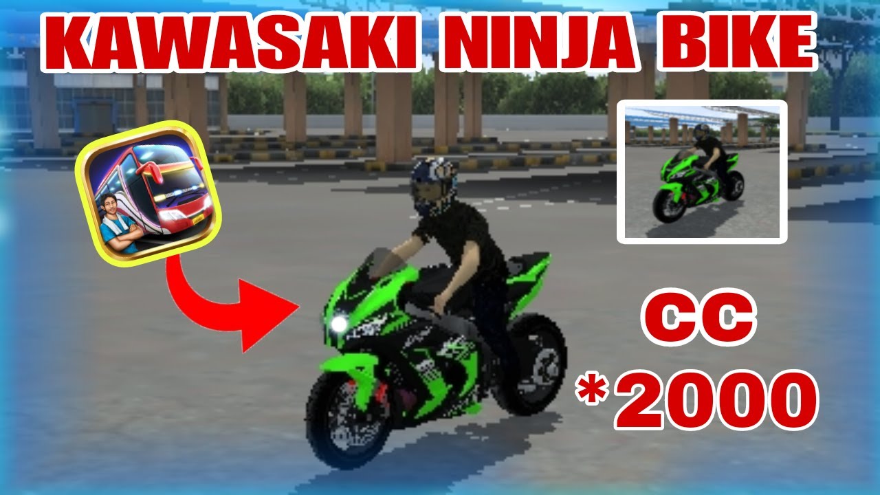 🎀🤩KAWASAKI NINJA BIKE 2000 CC MOD REVIEW ALL BIKE MOD BUSSID #kawasaki ...