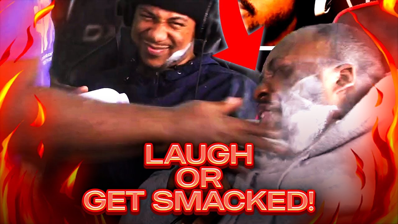 LAUGH & GET SMACKED! (Try Not to Laugh Challenge) - YouTube