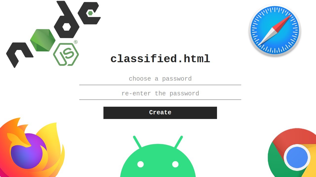 Offline Encryption Tool for Terminal and Web: classified.html - KeePass alternative with less ...
