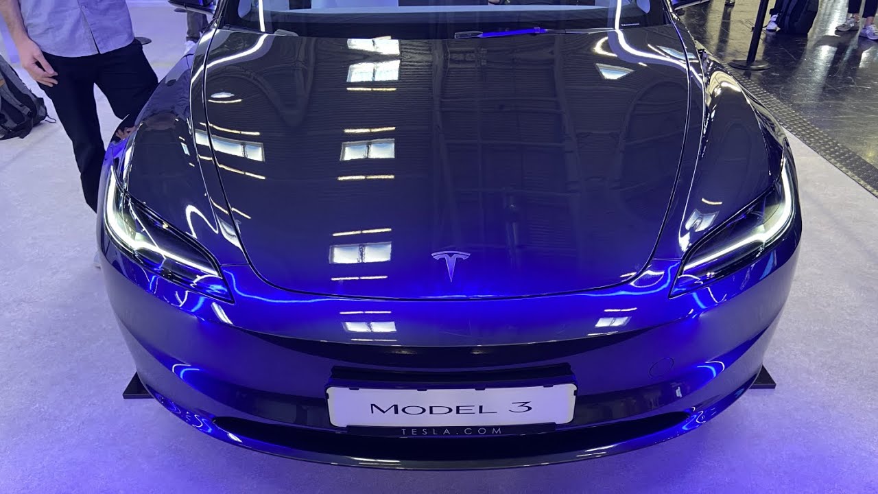 Tesla Model 3 Facelift 2023 in Stealth Grey - YouTube