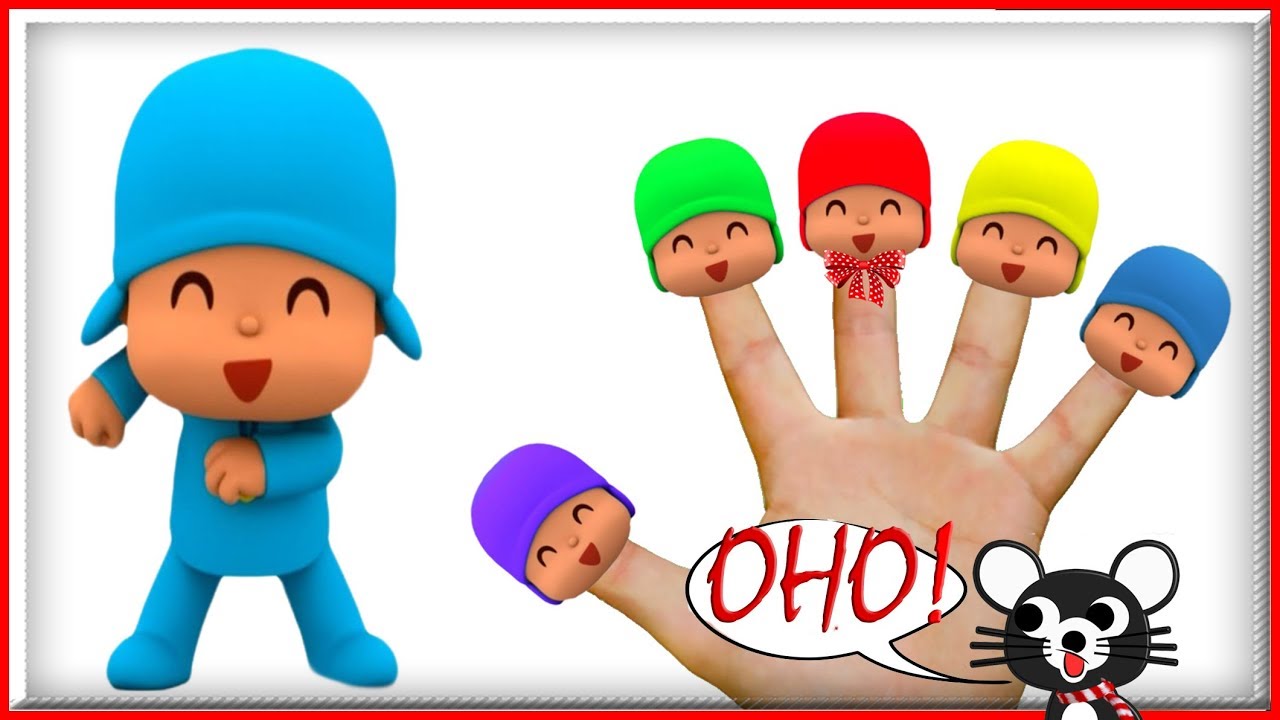 Talking Pocoyo Finger Family Song Funny Animation Baby Nursery Rhymes ...