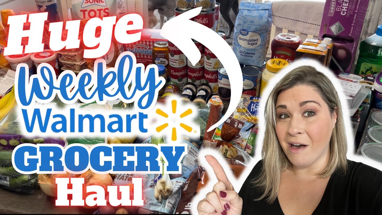 HUGE $330 Weekly Walmart Grocery Haul & Meal Plan | FALL Pantry RESTOCK ...