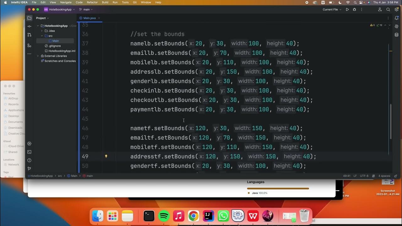 Hotel Booking System in Java using Swing - YouTube