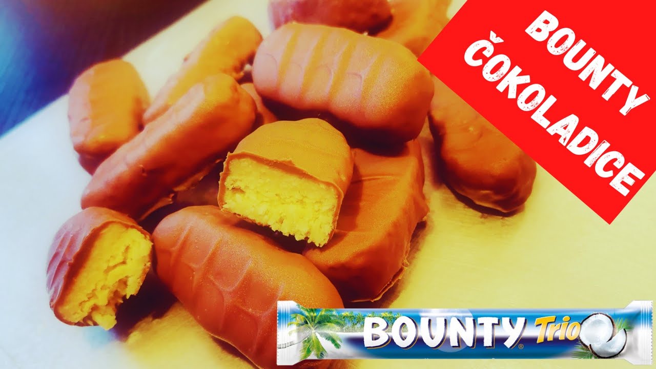 Najjednostavniji recept za BOUNTY čokoladice/HOMEMADE BOUNTY chocolate ...