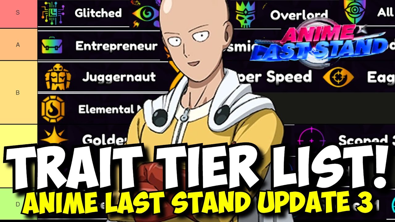 Official Technique / Trait Tier List! | Anime Last Stand Update 3 ...
