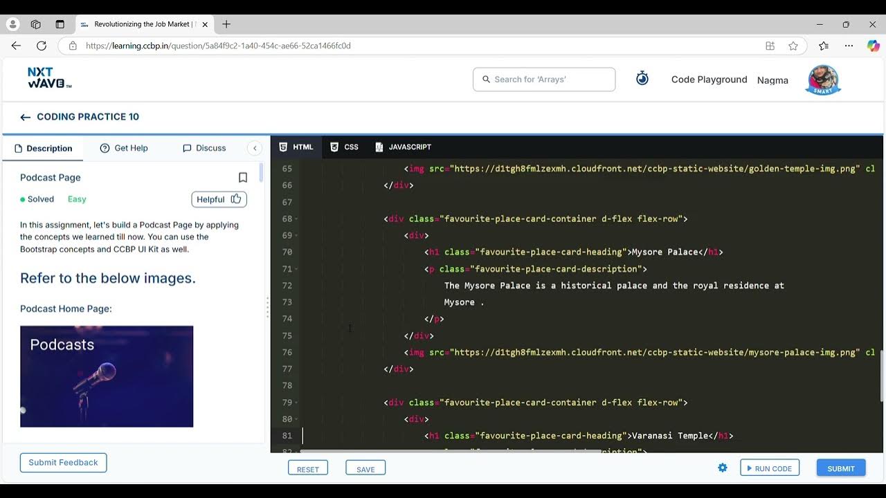CODING PRACTICE-10 || CCBP || NXTWAVE || - YouTube