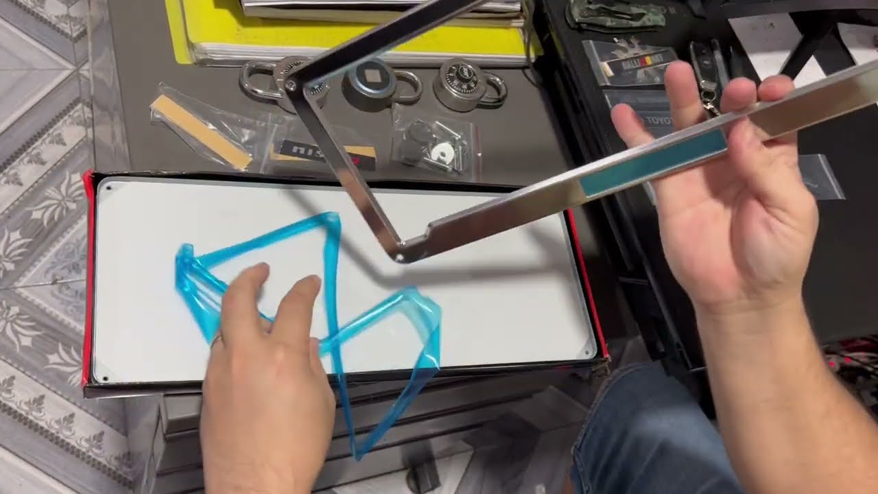 2Pcs Car Plate Cover License Deflector Cover with Transparent cover and ...