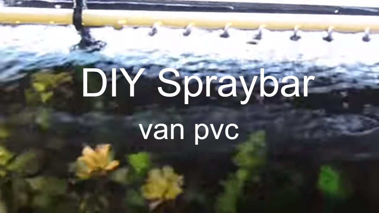Spraybar maken aquarium DIY van PVC buis - YouTube