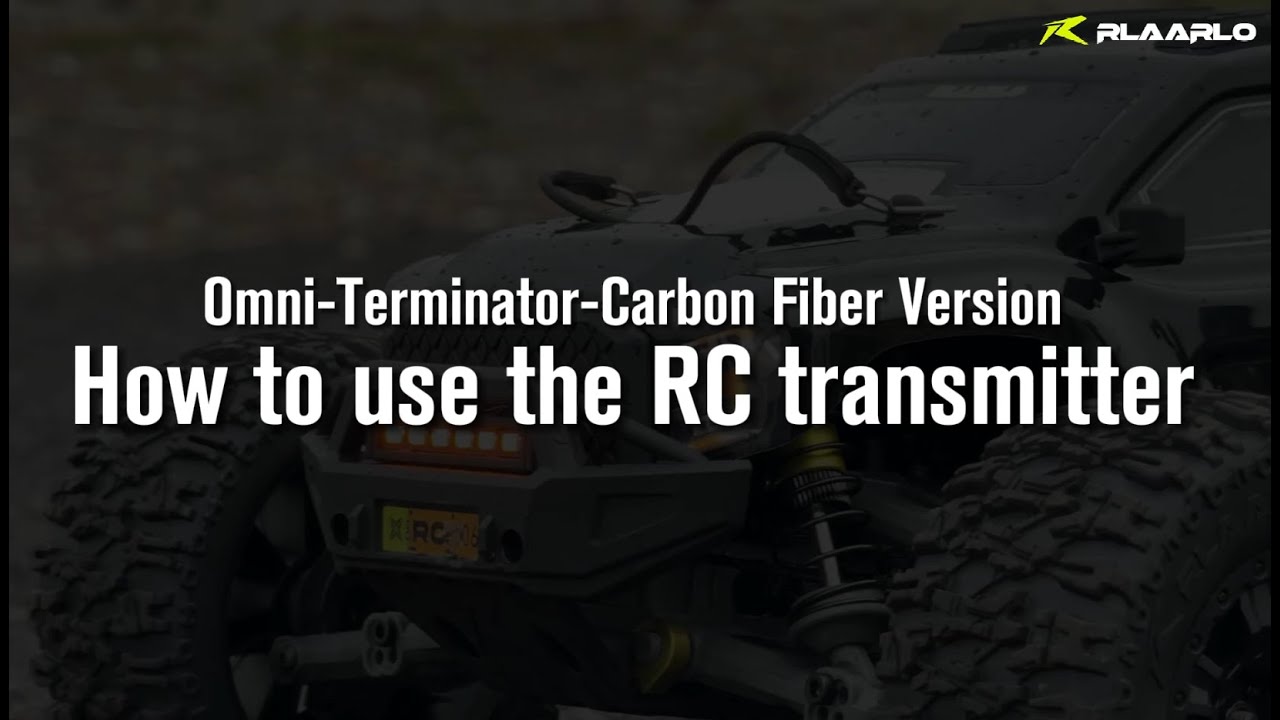 How to use the RC Transmitter for the Rlaarlo Omni-Terminator-Carbon ...
