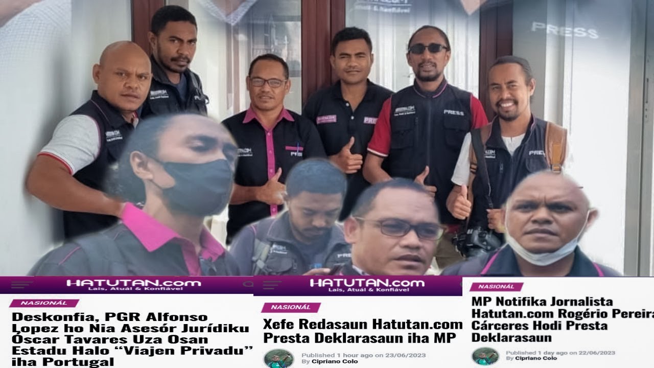 Xefe Redasaun Hatutan.com Presta Deklarasaun iha MP - YouTube