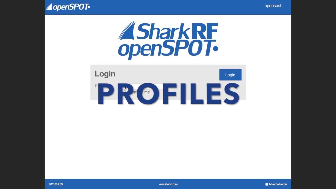 Openspot Shark RF - Oude versie - YouTube
