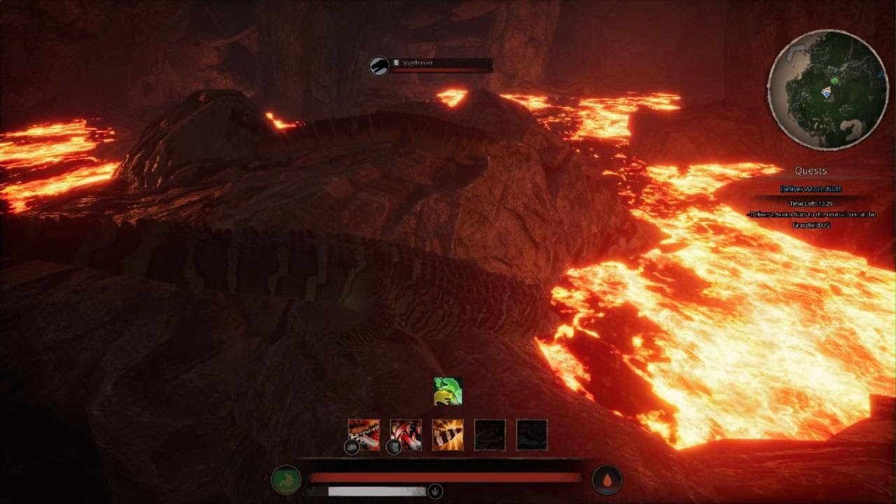 Path of Titans LAVA HURTS !!!! - YouTube