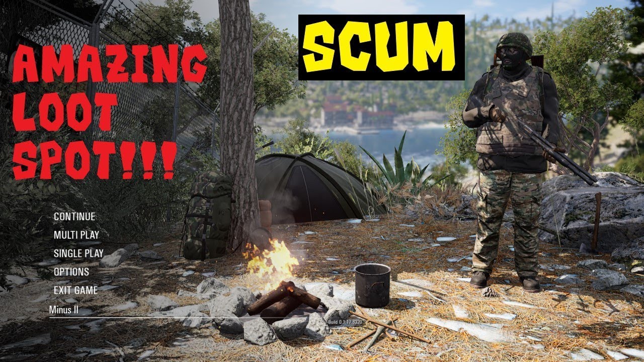 SCUM - INSANE LOOT SPOT! - AKM ACOG, HUNTER SCOPE DRAGUNOV & MORE - YouTube