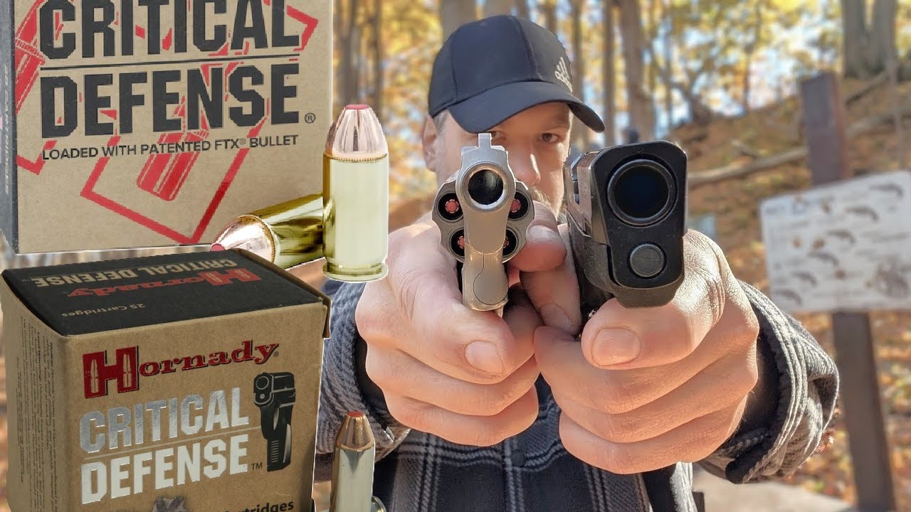.357 Mag VS .45 ACP in SHORT BARRELS - Surprising Results! Hornady ...