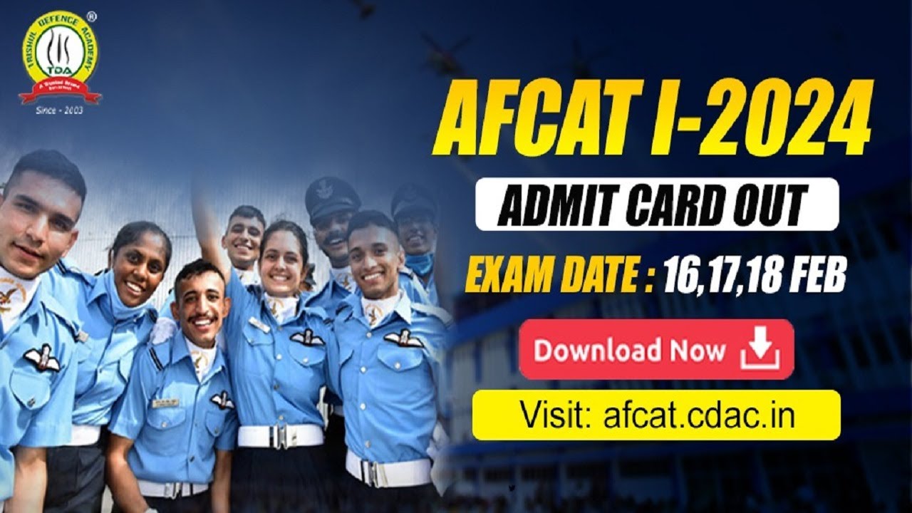 AFCAT 01/2024 Admit Card Out | AFCAT 1/2024 Exam Dates & SSB Dates ...
