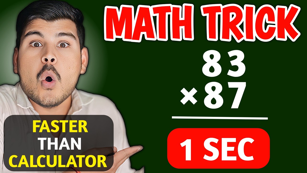 How to Calculate Faster than a Calculator | math calculation tricks ...