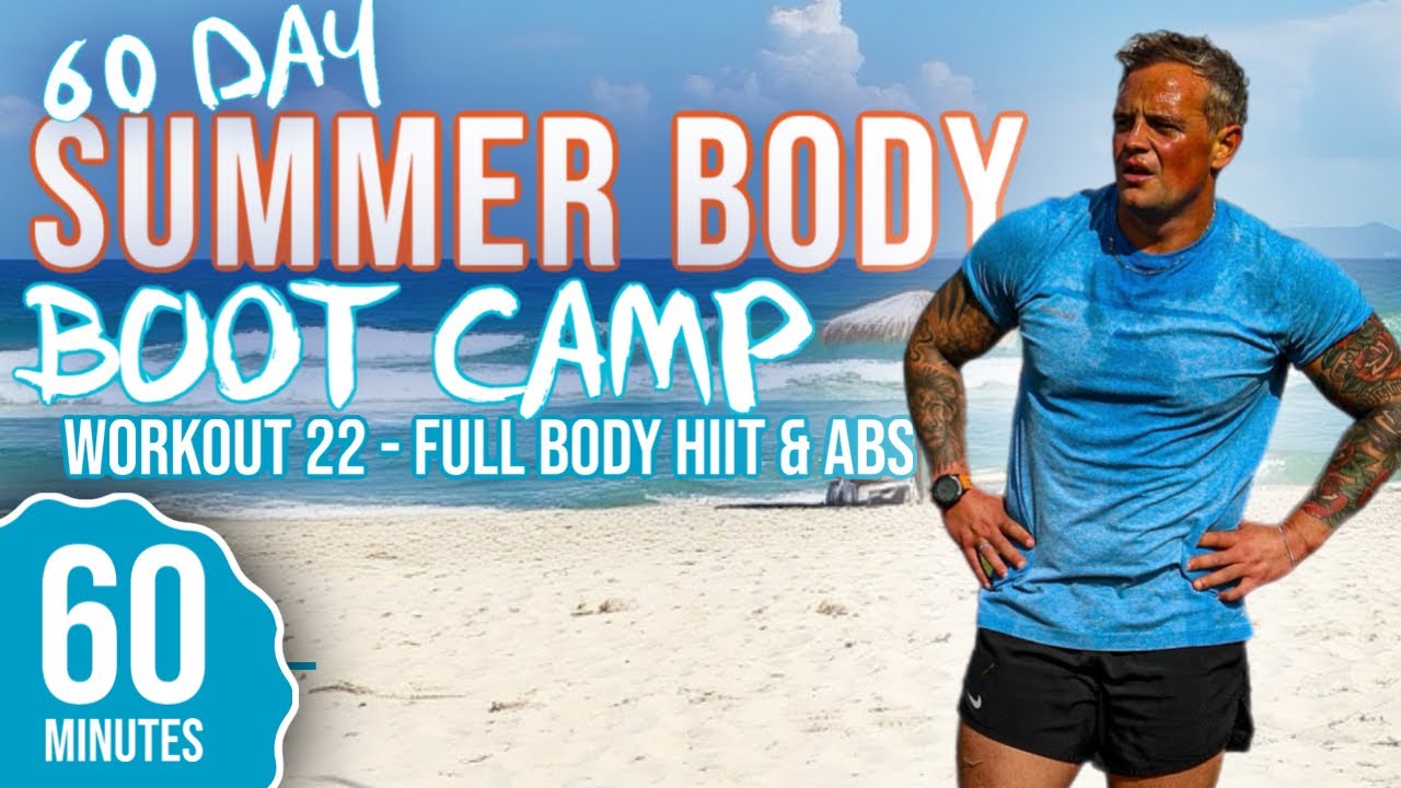 Day 22 - Full Body HIIT Workout & Ab Finisher: 60 Day Summer Body Boot Camp - YouTube