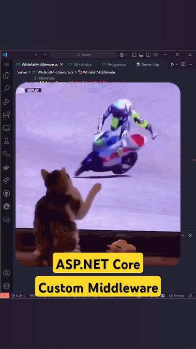 Supercharge Your ASP.NET Core with Custom Middleware in 60 Seconds! #coding #dotnet #middleware ...