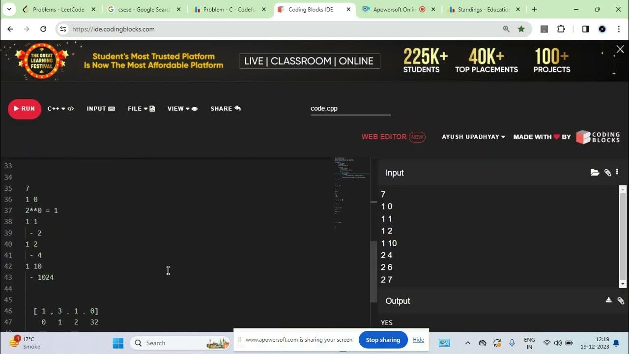 Educational Codeforces Round 160 (Div. 2) | C - Game with Multiset | 18 ...