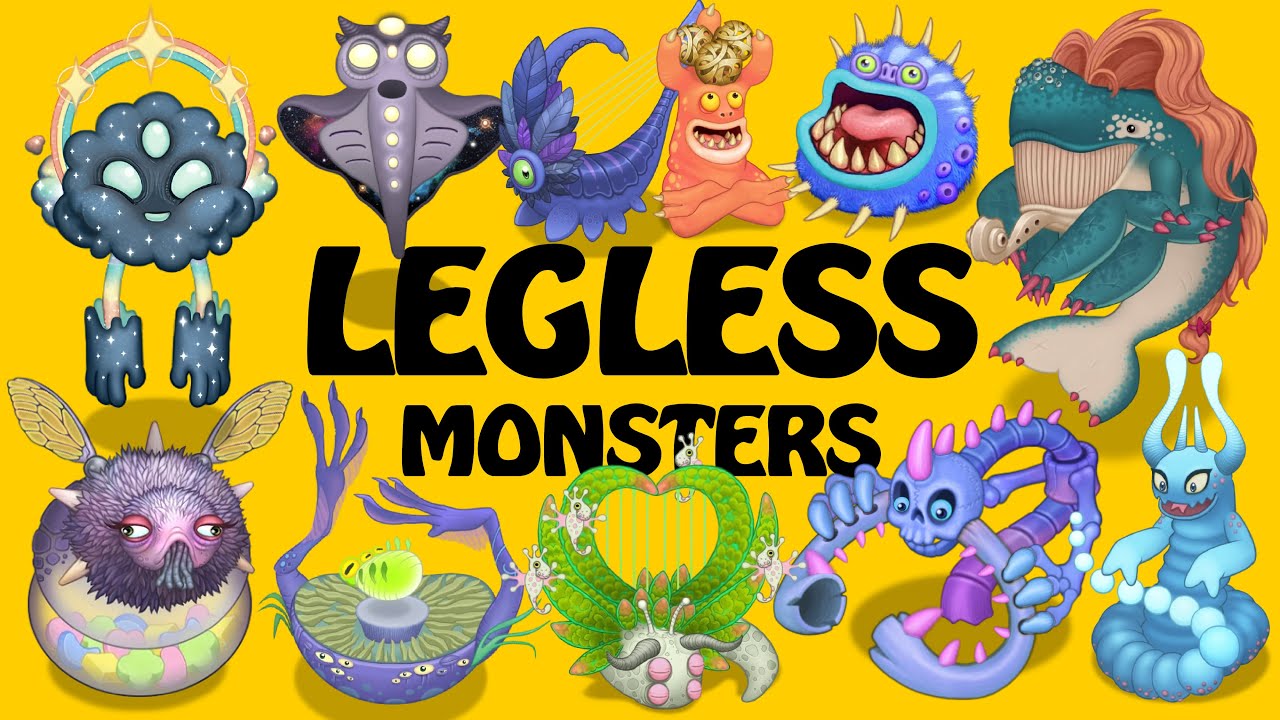 All LEGLESS Monsters - My Singing monsters (Songs and Animations) - YouTube