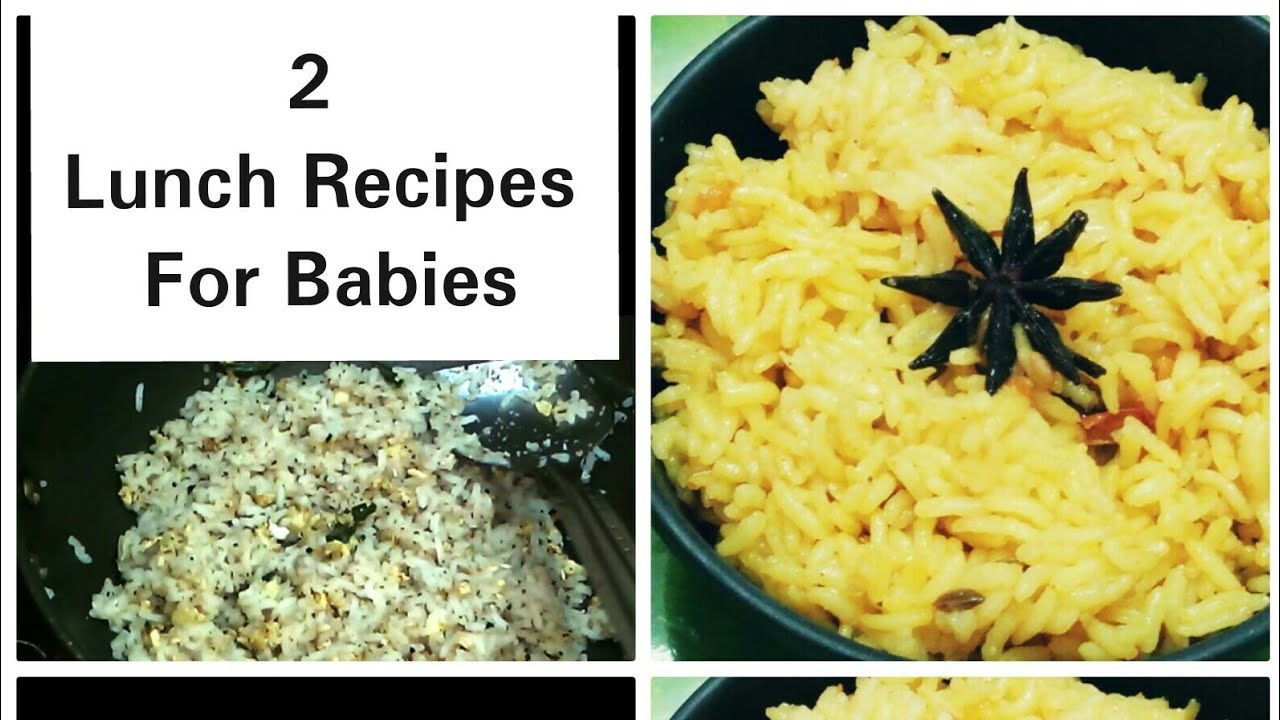 Two Quick Healthy Lunch Recipes For Babies/ Lunch Recipe's for Babies ...