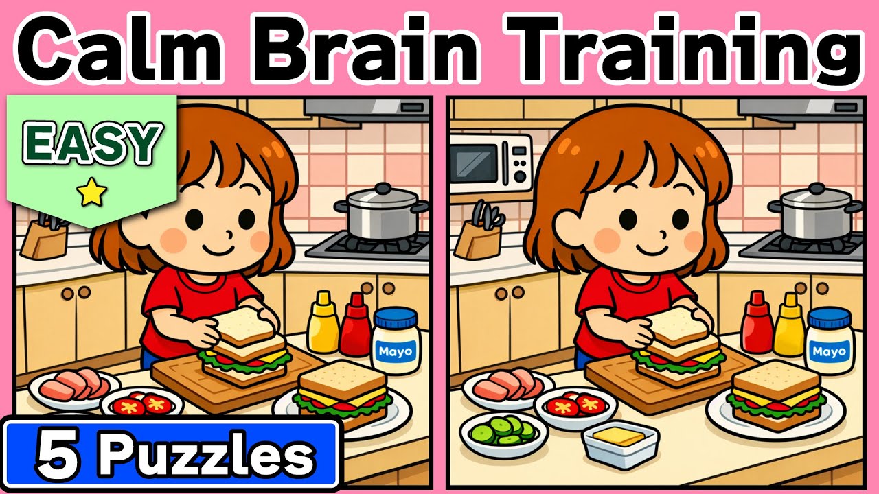【EASY】Cozy Picture Puzzle Marathon – Spot the Difference (5 Challenges ...