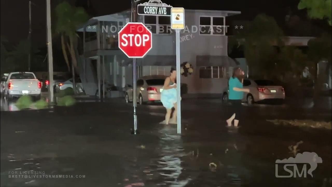8-30-2023 Tampa-St Pete, FL-Hurricane Idalia Storm Surge floods businesses and homes - YouTube