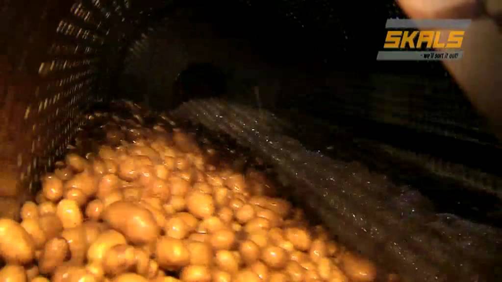 Barrel washer potatoes / carrots - YouTube