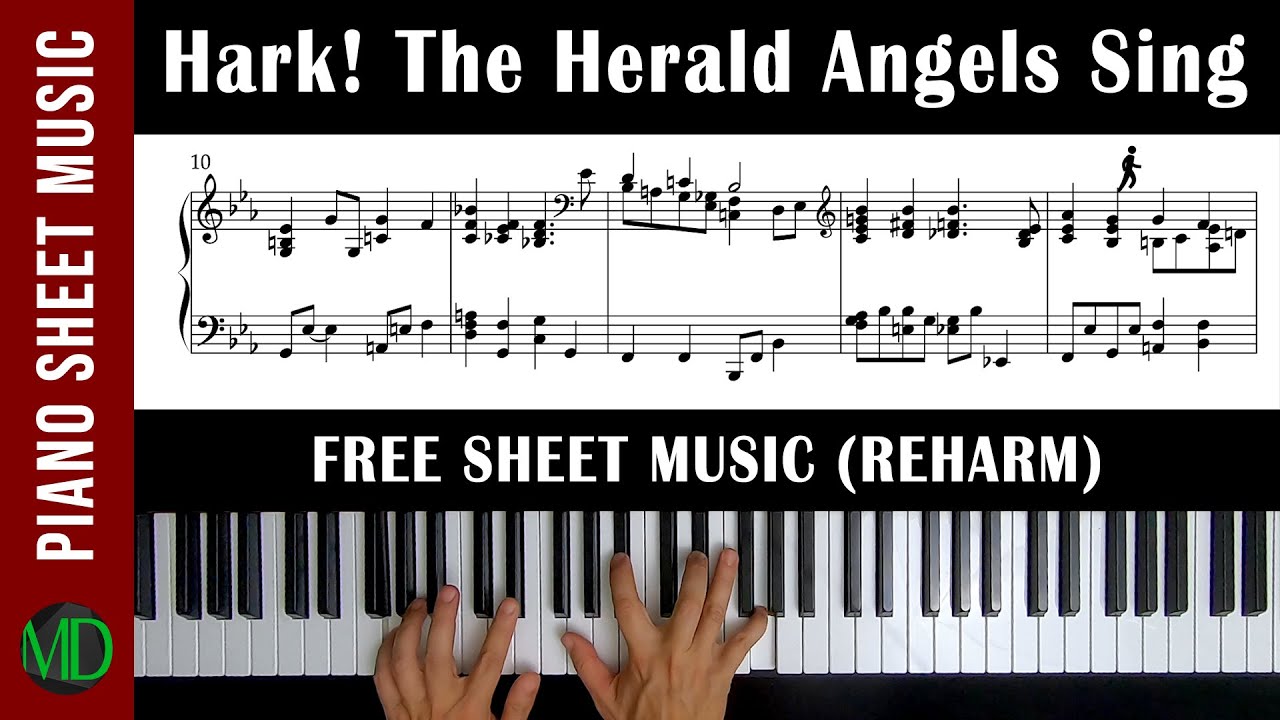 Hark! The Herald Angels Sing (Piano Reharm) Free Sheet Music Christmas ...