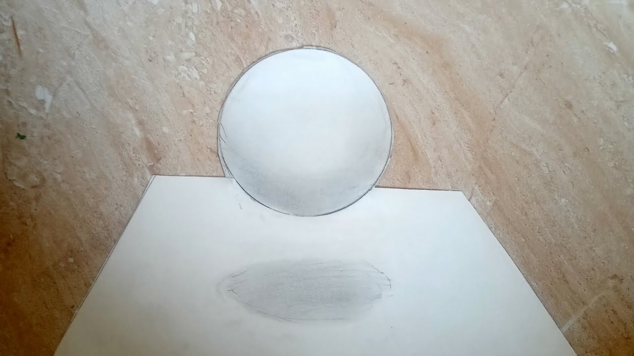3d ball floating on paper drawing tutorial😱🤗 using graphite pencils 🙏😎🔥 ...