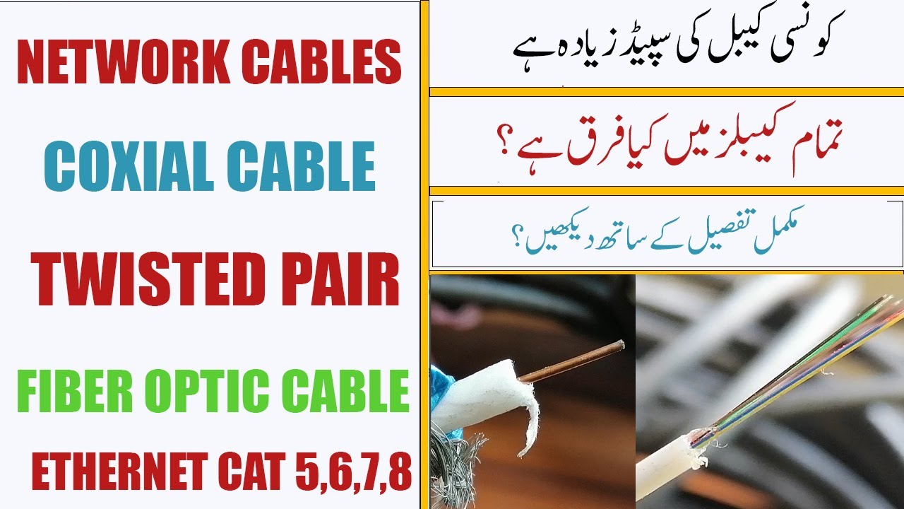 Types of Network Cables | Computer Networks - YouTube