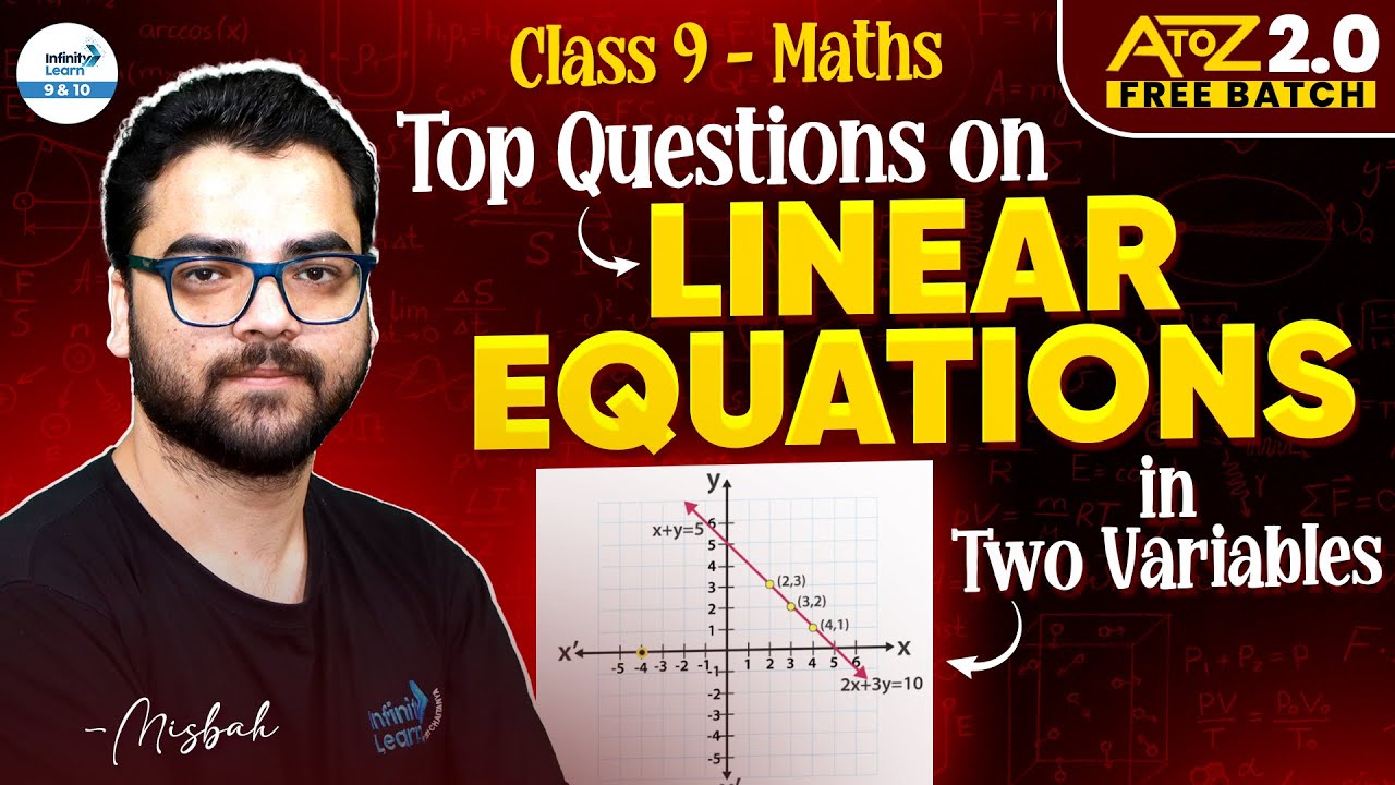 Top Questions on Linear Equations in Two Variables | Class 9 | CBSE ...