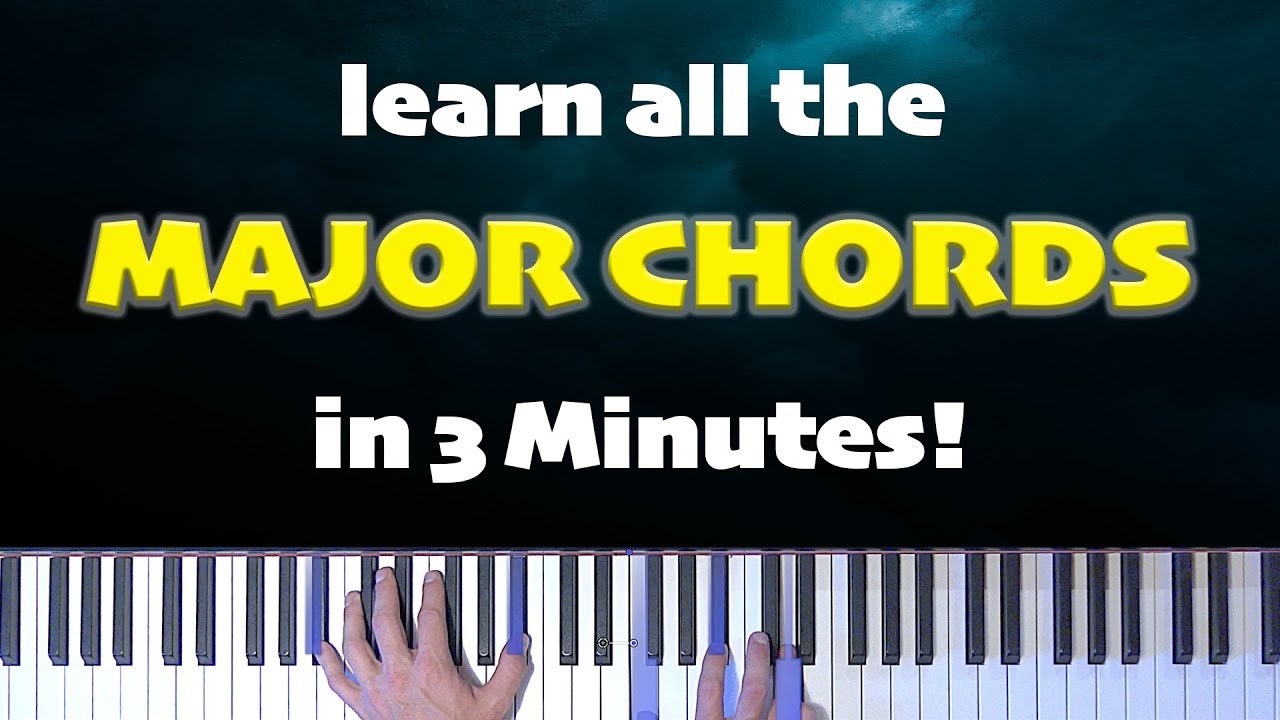 Learn all the major chords in THREE MINUTES! - YouTube