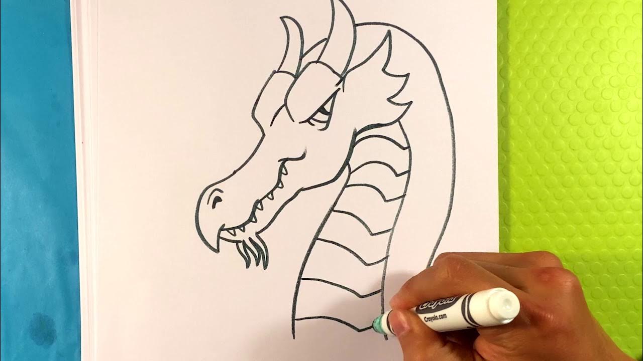 How to Draw a Dragon - Step by Step - YouTube