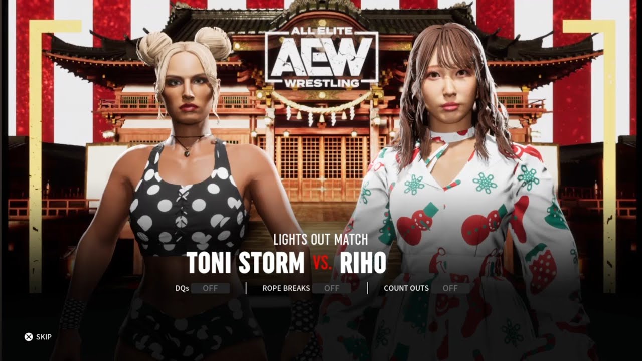 Toni Storm vs Riho. Japan Street Fight. AEW Fight Forever - YouTube